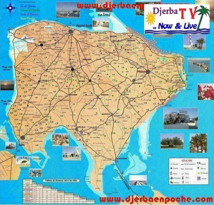 Djerba map - Djerba Guide